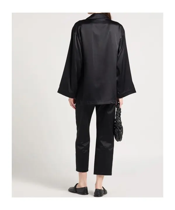 Max Mara Long Sleeve Shirt With Lapels And Embroidered Logo