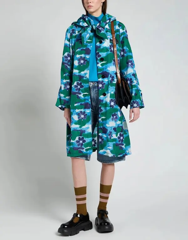 Marni Floral Print Trench Coat