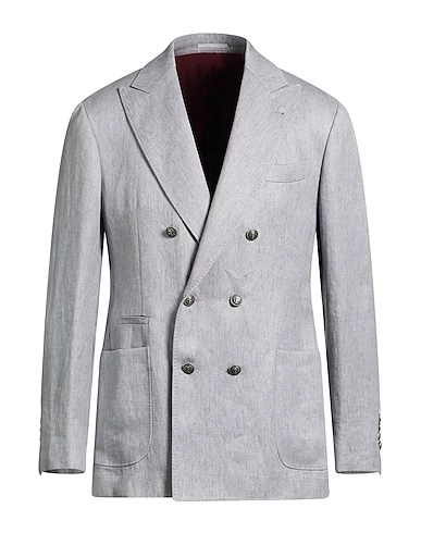 Brunello Cucinelli Double-breasted Linen Blazer