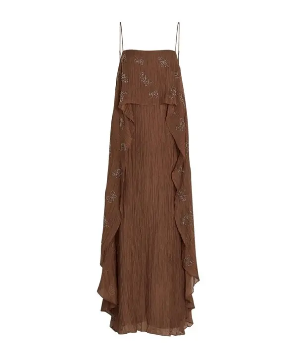 Staud Comfortable Crinkled Dress