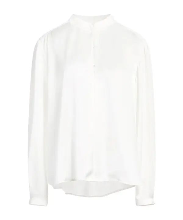 Rag & Bone Plain Color Satin Long Sleeve Top