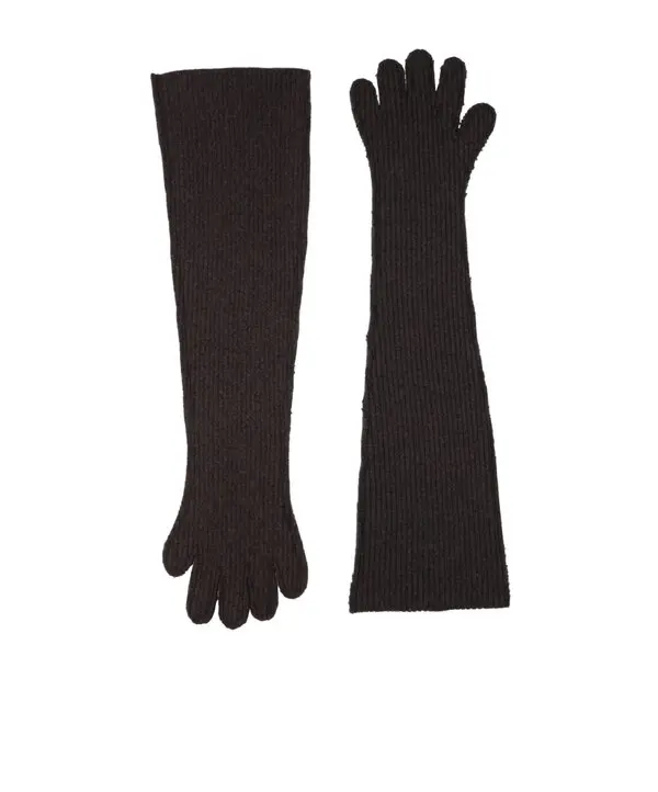 Marni Ribbed-knit Gloves