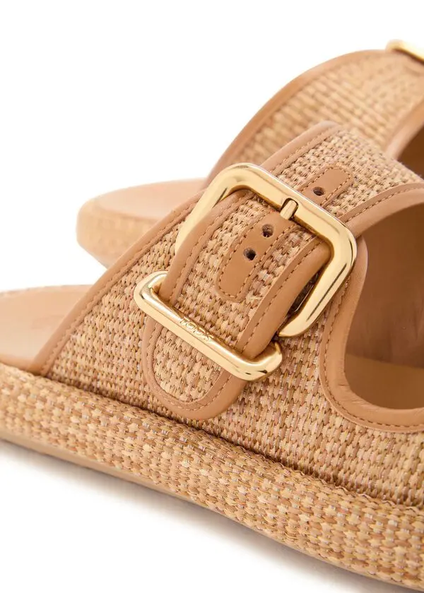 TOD'S Raffia Sandals With Buckle Fastening