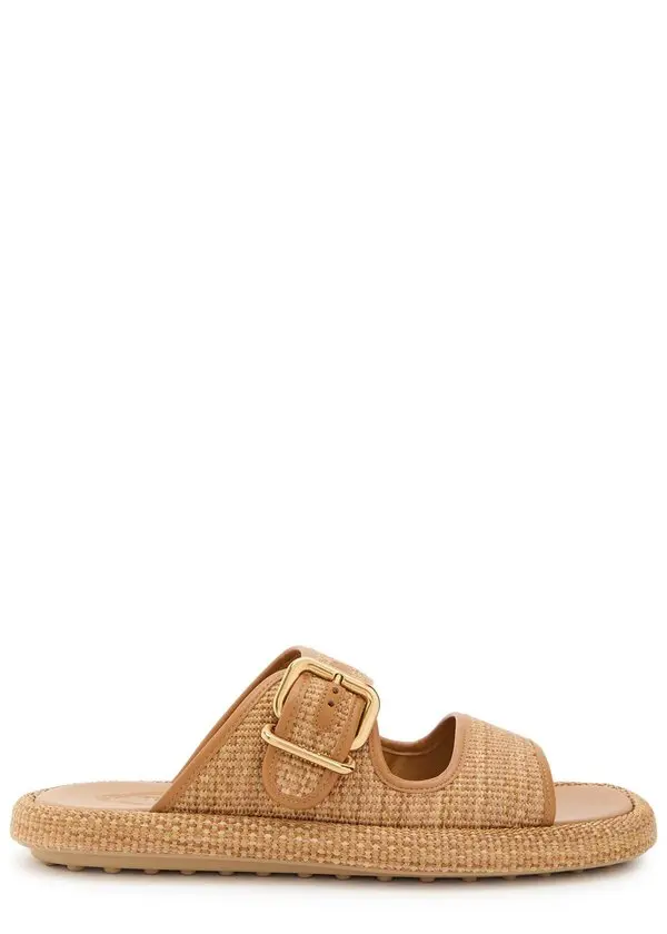 TOD'S Raffia Sandals With Buckle Fastening
