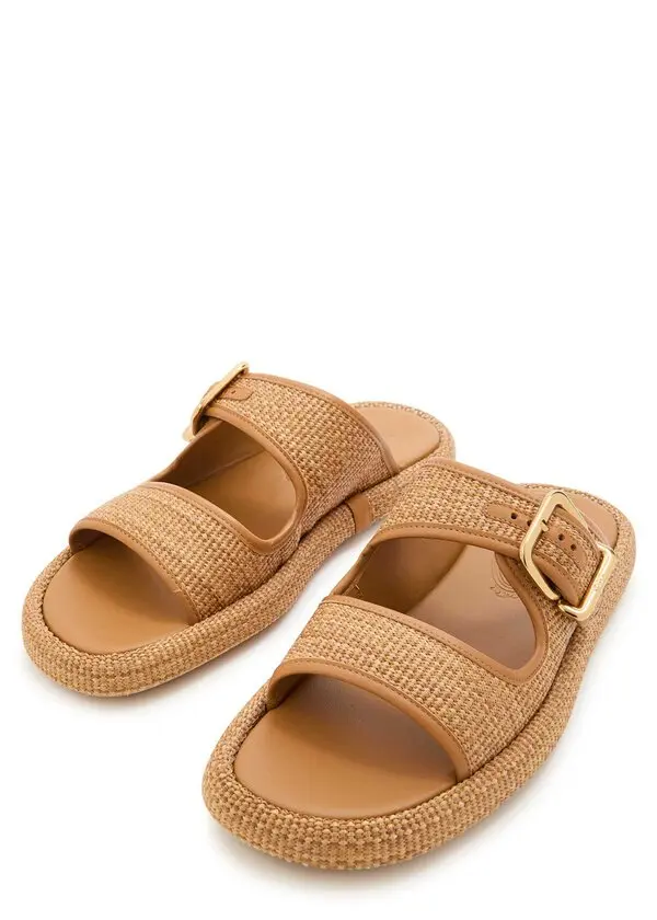 TOD'S Raffia Sandals With Buckle Fastening