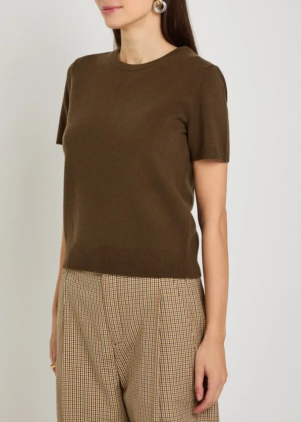 Vince Relaxed Fine-knit Wool-blend Top