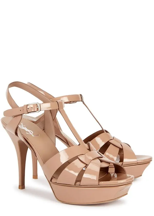 Saint Laurent Tribute 80 Leather Sandals