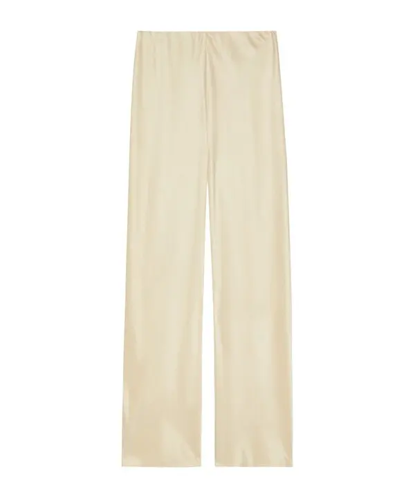 Vince Fluid Straight-leg Satin Trousers