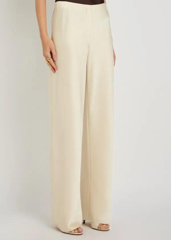 Vince Fluid Straight-leg Satin Trousers