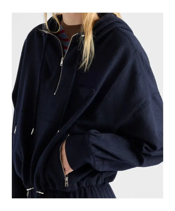 Prada Wool And Cashmere Hoodie