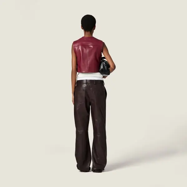 Miu Miu Leather Trousers