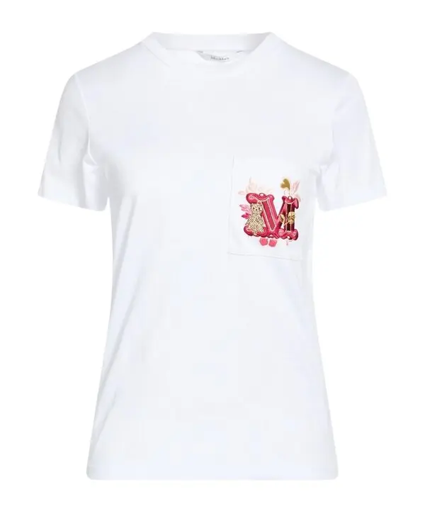 Max Mara Logo Crew Neck T-shirt - White
