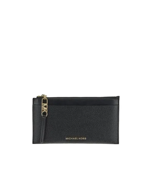 Michael Kors Zip-around Slim Wallet - Black
