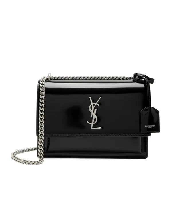 Saint Laurent Glossy Leather Shoulder Bag