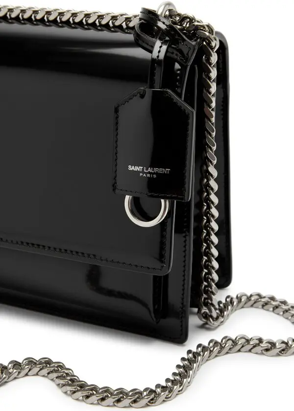 Saint Laurent Glossy Leather Shoulder Bag