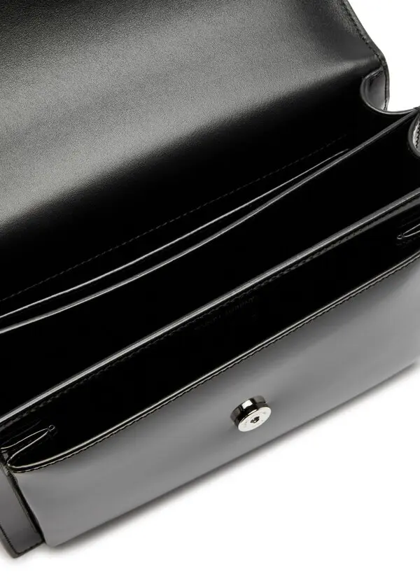 Saint Laurent Glossy Leather Shoulder Bag