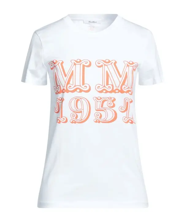 Max Mara Logo Short Sleeve T-shirt - White