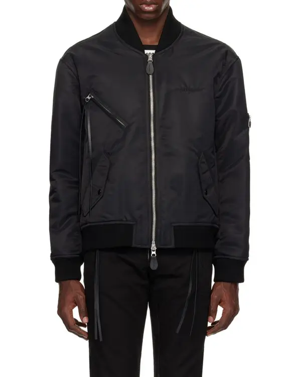 COURREGES Logo-embroidered Bomber Jacket
