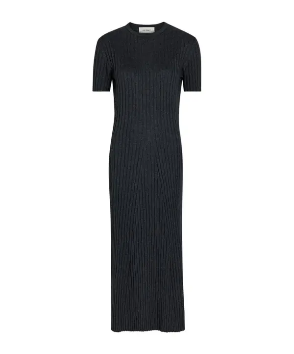LISA YANG Ribbed Cotton And Cashmere-blend Midi Dress