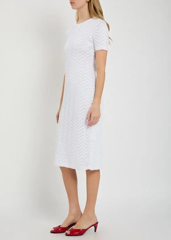 Missoni Chevron Knit Cotton-blend Midi Dress