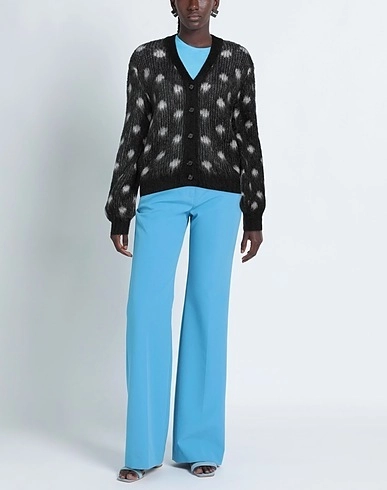 Marni Polka-dot Brushed-felt Knitted Cardigan