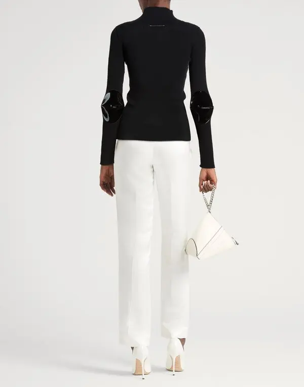 MAISON MARGIELA Solid Color Appliqué Knit Sweater