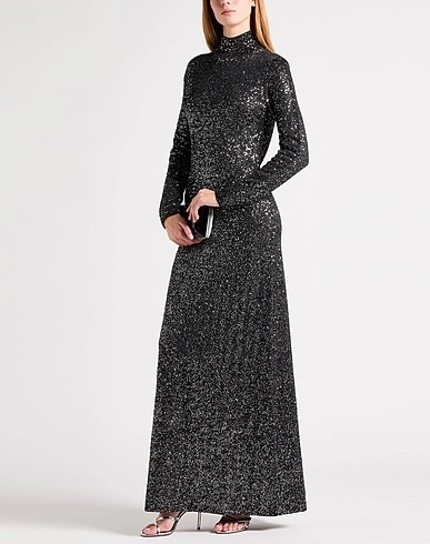 Rag & Bone Sequined Turtleneck Maxi Dress With Open Back