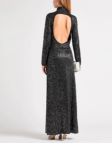 Rag & Bone Sequined Turtleneck Maxi Dress With Open Back