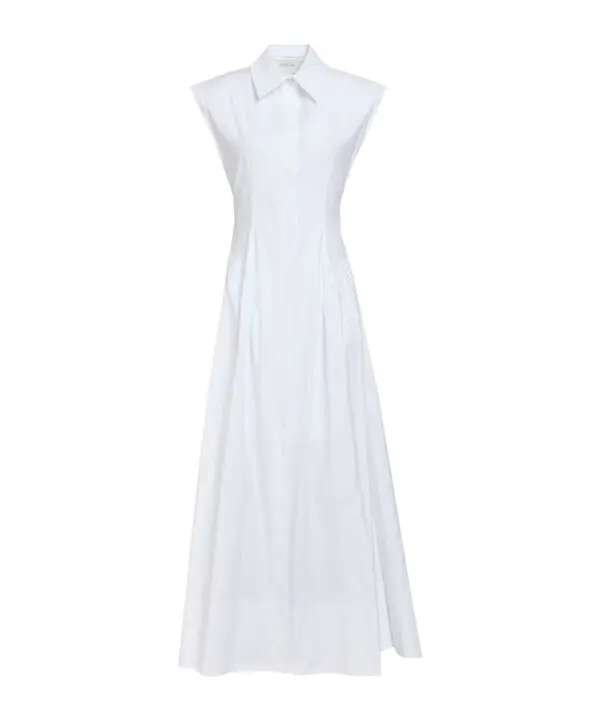 Sportmax Plain Shirt Dress With Classic Collar