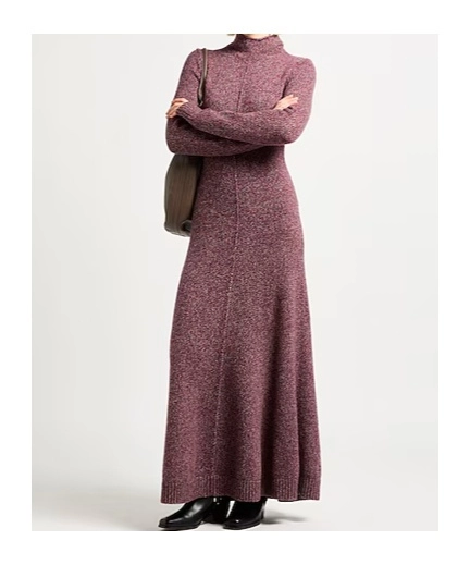Chloé Knitted Long Sleeve Maxi Dress
