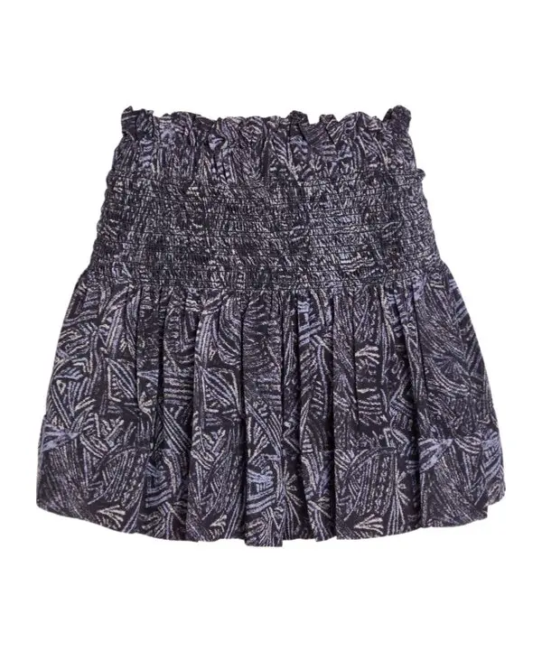 Isabel Marant Étoile Printed Silk Chiffon Shorts - Black