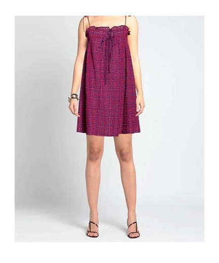 GANNI Strappy Dress With Eyelet Pattern