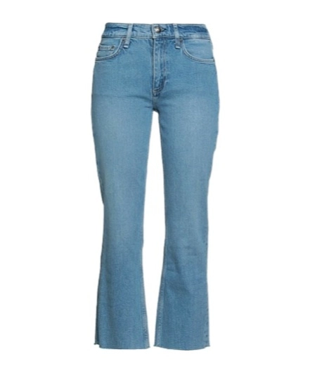 Rag & Bone Light-colored Denim Straight-leg Pants