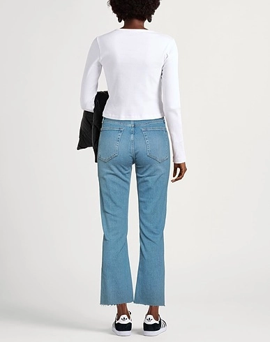 Rag & Bone Light-colored Denim Straight-leg Pants