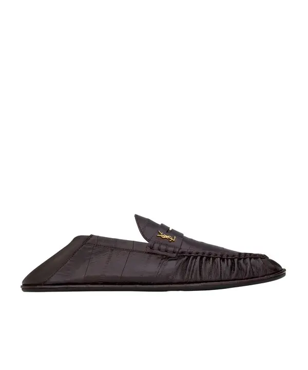 Saint Laurent Le Loafer Foldable In Eel