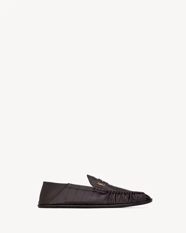 Saint Laurent Le Loafer Foldable In Eel