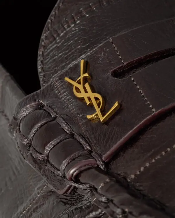 Saint Laurent Le Loafer Foldable In Eel