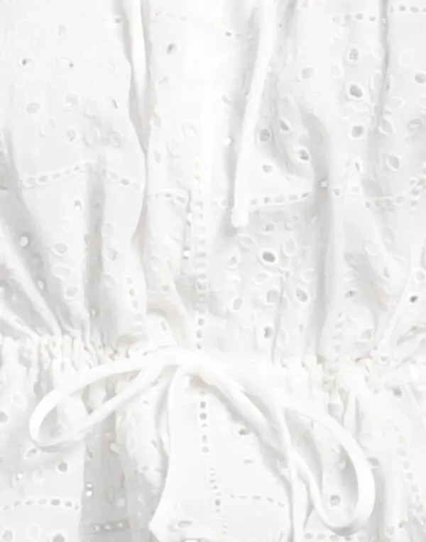 GANNI Embroidered Square Neck Top