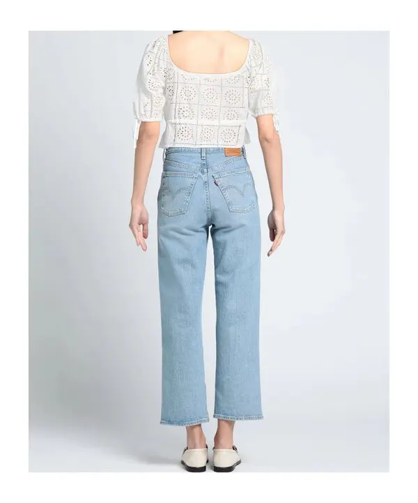 GANNI Embroidered Square Neck Top