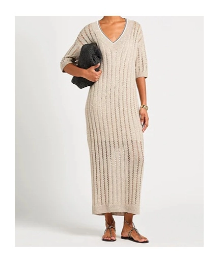 Brunello Cucinelli Knitted Midi Dress