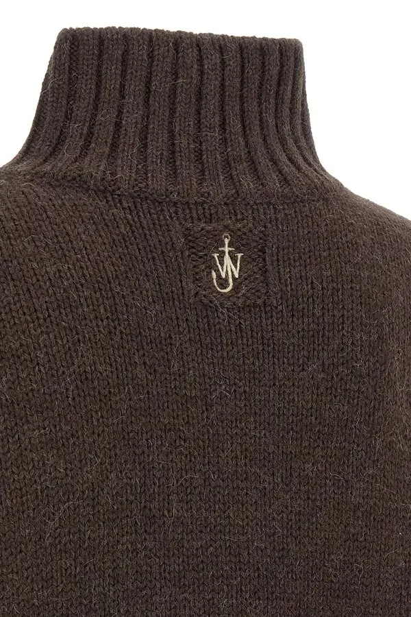 J.W.ANDERSON Jw Anderson Panelled High-neck Long-sleeved Jumper