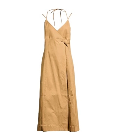 GANNI Strapless Wrap Dress