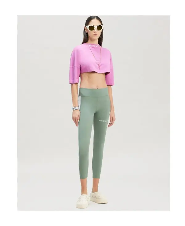 Palm Angels Logo Printed Mid-rise Leggings