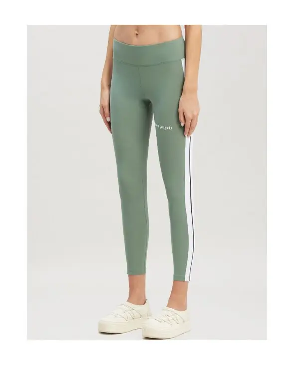 Palm Angels Logo Printed Mid-rise Leggings