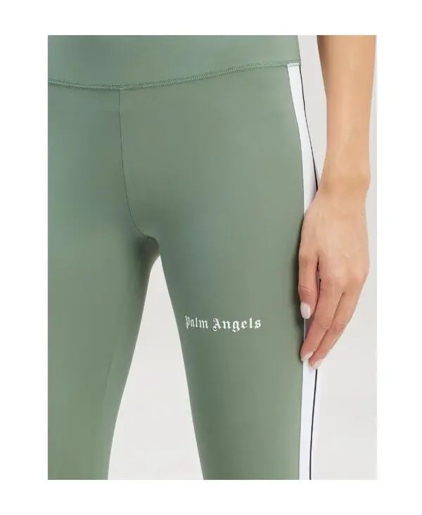 Palm Angels Logo Printed Mid-rise Leggings