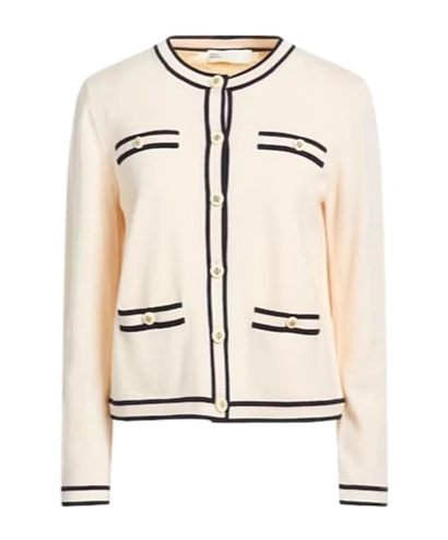 Tory Burch Cardigan With Button Closure And Pockets