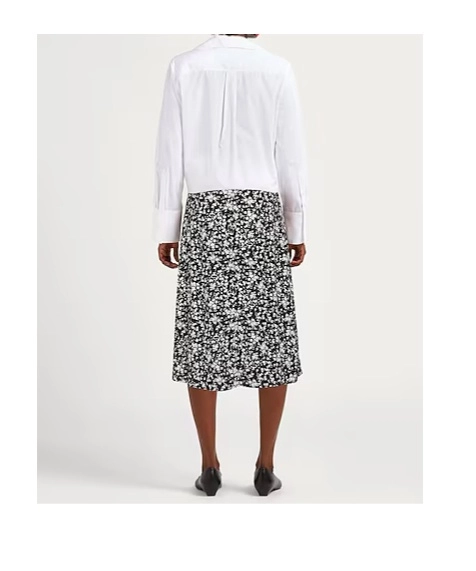 GANNI Printed Midi Skirt