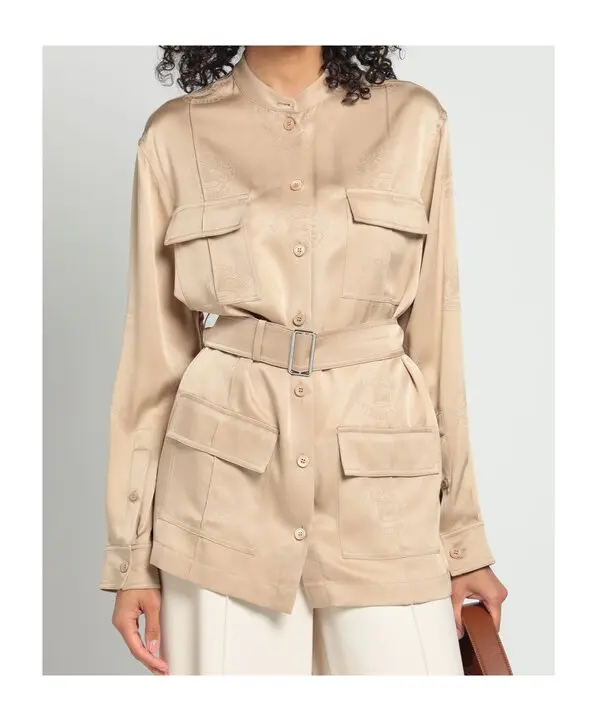 Burberry Long Sleeve Band Collar Shirt