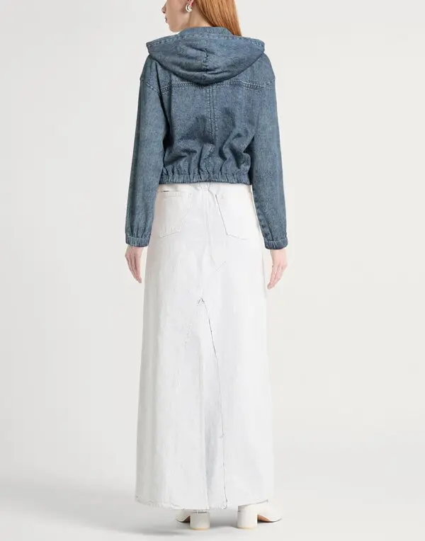 Rag & Bone Denim Hooded Baseball Jacket