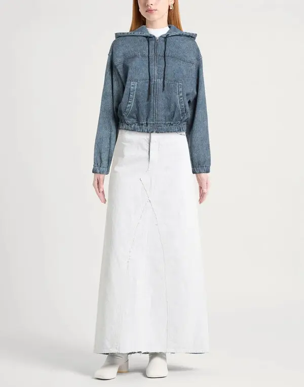 Rag & Bone Denim Hooded Baseball Jacket